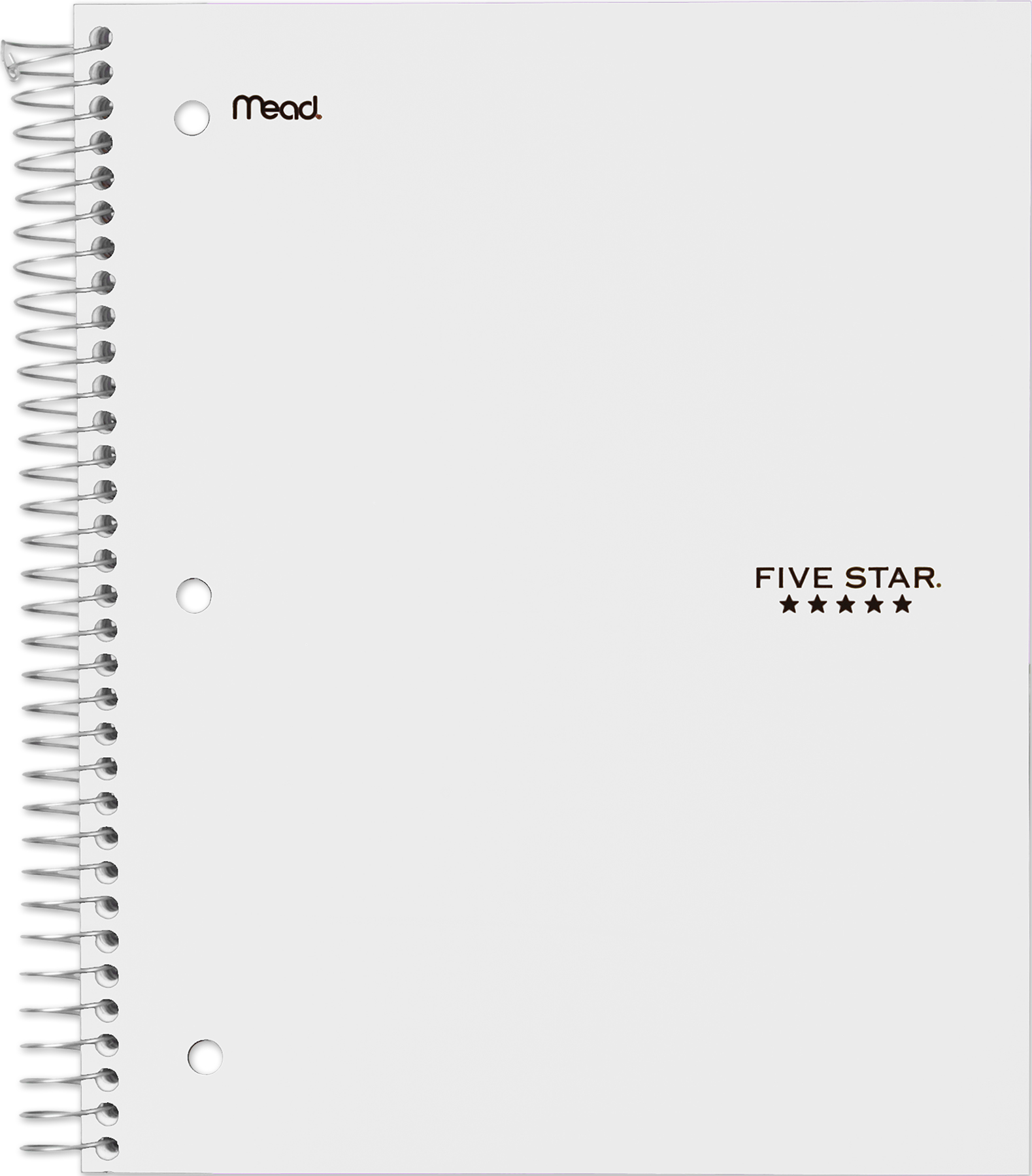 Five Star Wirebound, 5-Subject Notebook, 10-1/2" X 8", 3 Hole Punched ...
