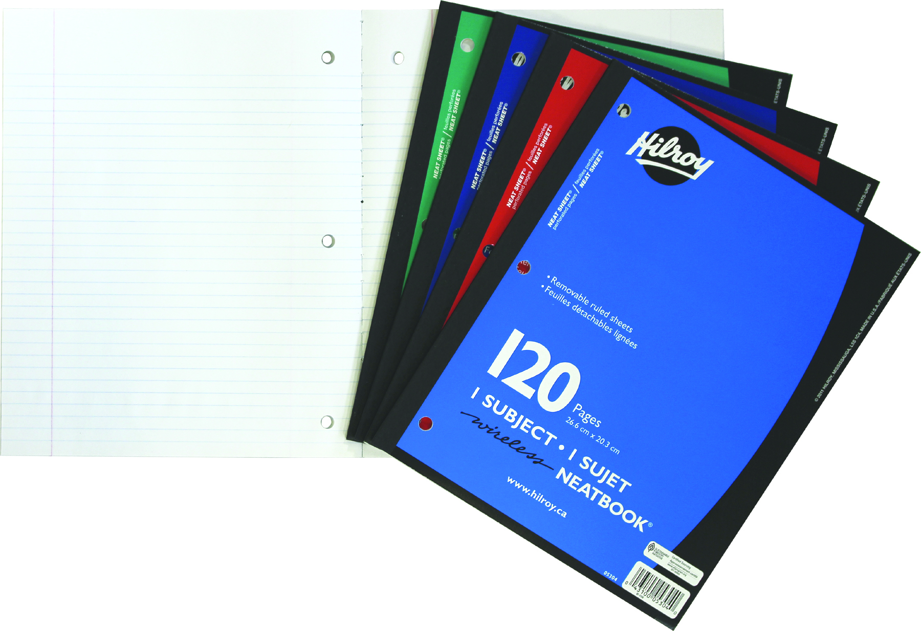 Hilroy 1 Subject Neatbook, 120 Pages, Ruled - ACCO Canada