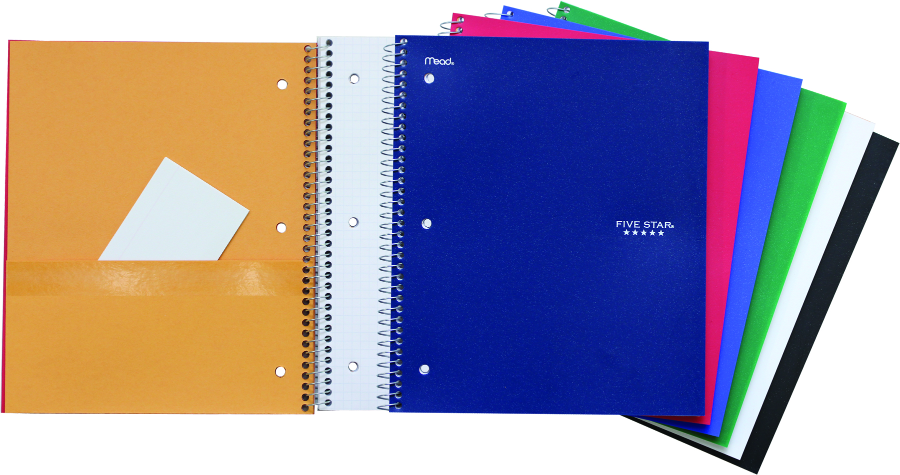 Five Star Heavyweight Quad Ruled Notebook, 3 Hole Punched, 11" X 8-1/2 ...