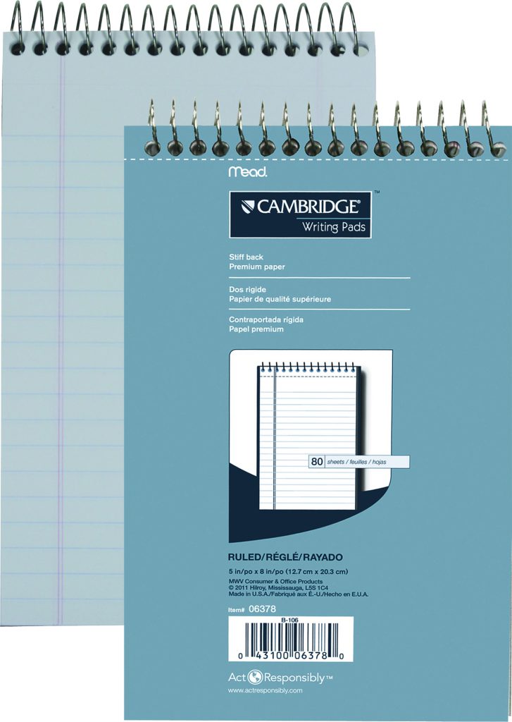 Cambridge® Top Coil Steno Notebook - ACCO Canada