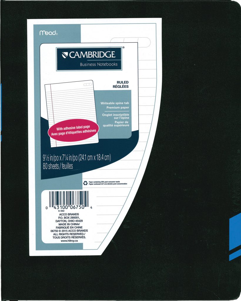 Cambridge® Tab Business Notebook - ACCO Canada