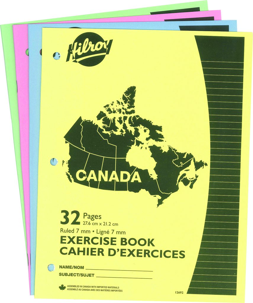 Hilroy Canada Stitched Exercise Book, 3 Hole Punched, 4 Pack, 32 Pages ...