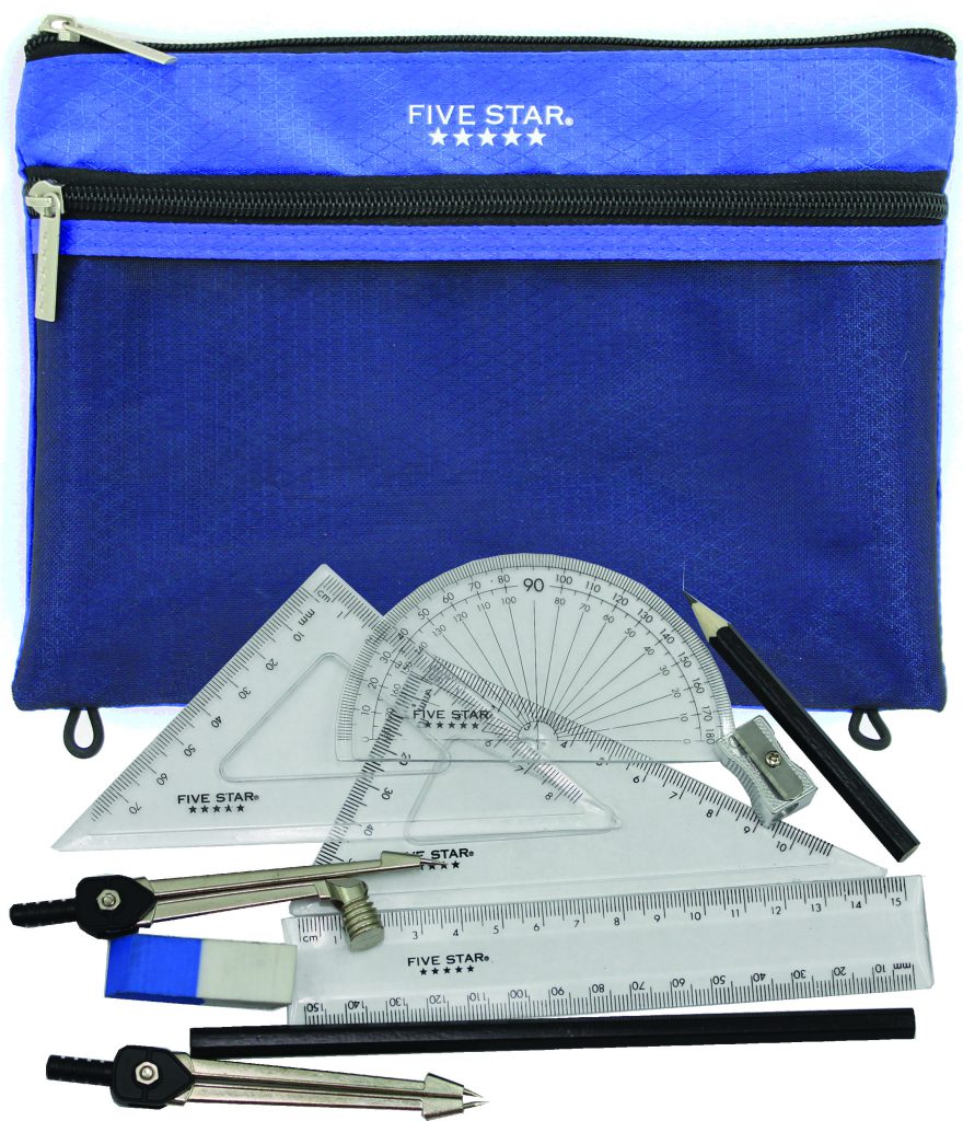 Five Star 10-Piece Math Set In Flat Pouch - ACCO Canada