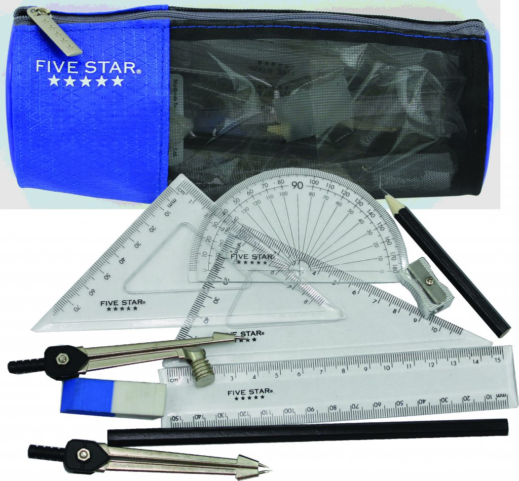 Five Star 10-Piece Math Set In Barrel Pouch - ACCO Canada