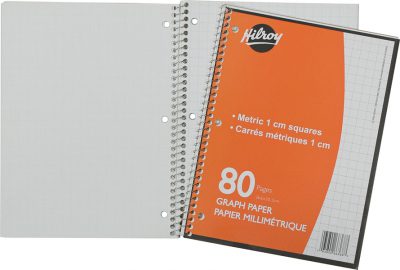 Hilroy 1 Subject Metric Graph Notebook - ACCO Canada