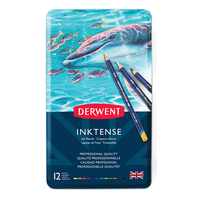 Derwent Inktense Pencils 12 Colour Tin - ACCO Canada