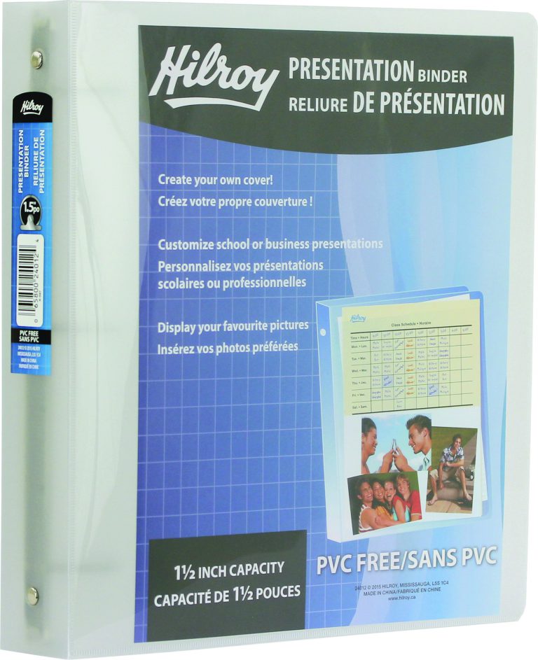 Hilroy 1.5 Inch Metallic Poly Presentation Binder, 11-1/2 x 10 Inches ...