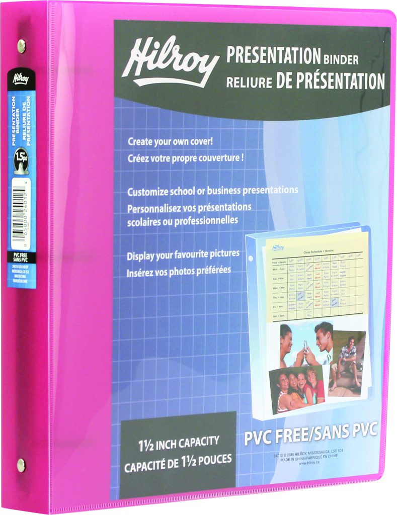 Hilroy 1.5 Inch Metallic Poly Presentation Binder, 11-1/2 x 10 Inches ...