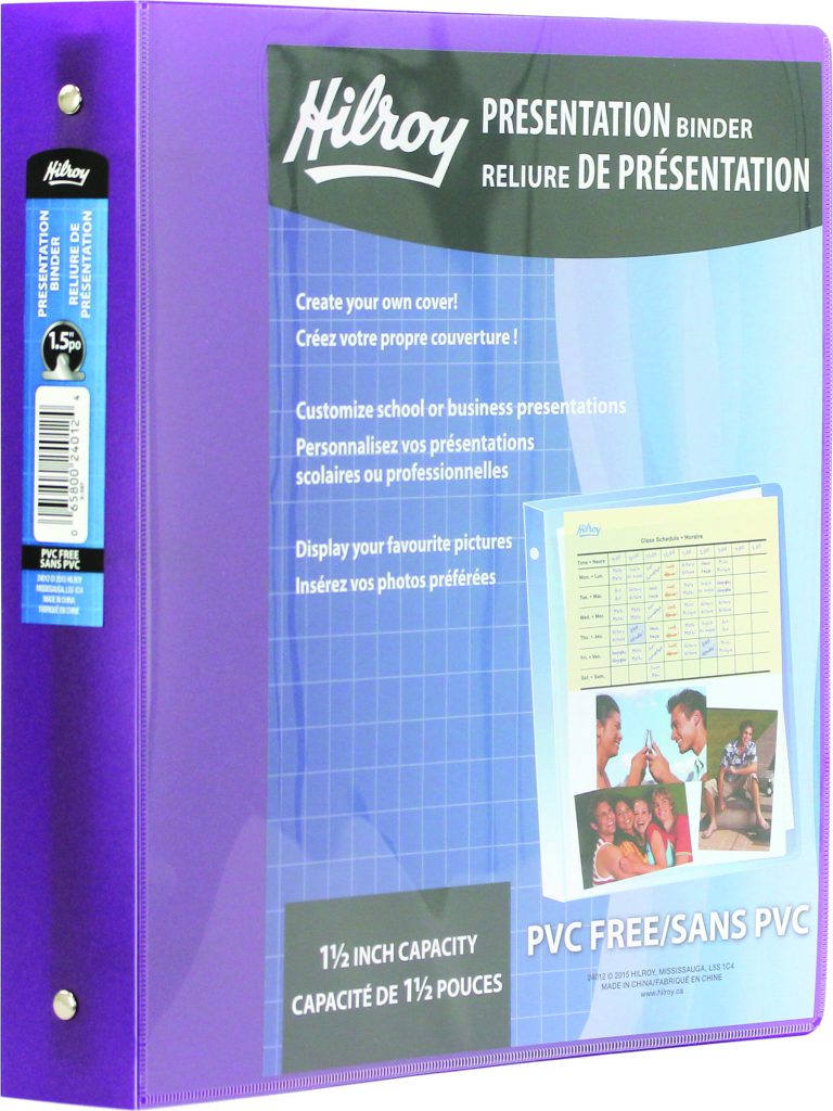 Hilroy 1.5 Inch Metallic Poly Presentation Binder, 11-1/2 x 10 Inches ...