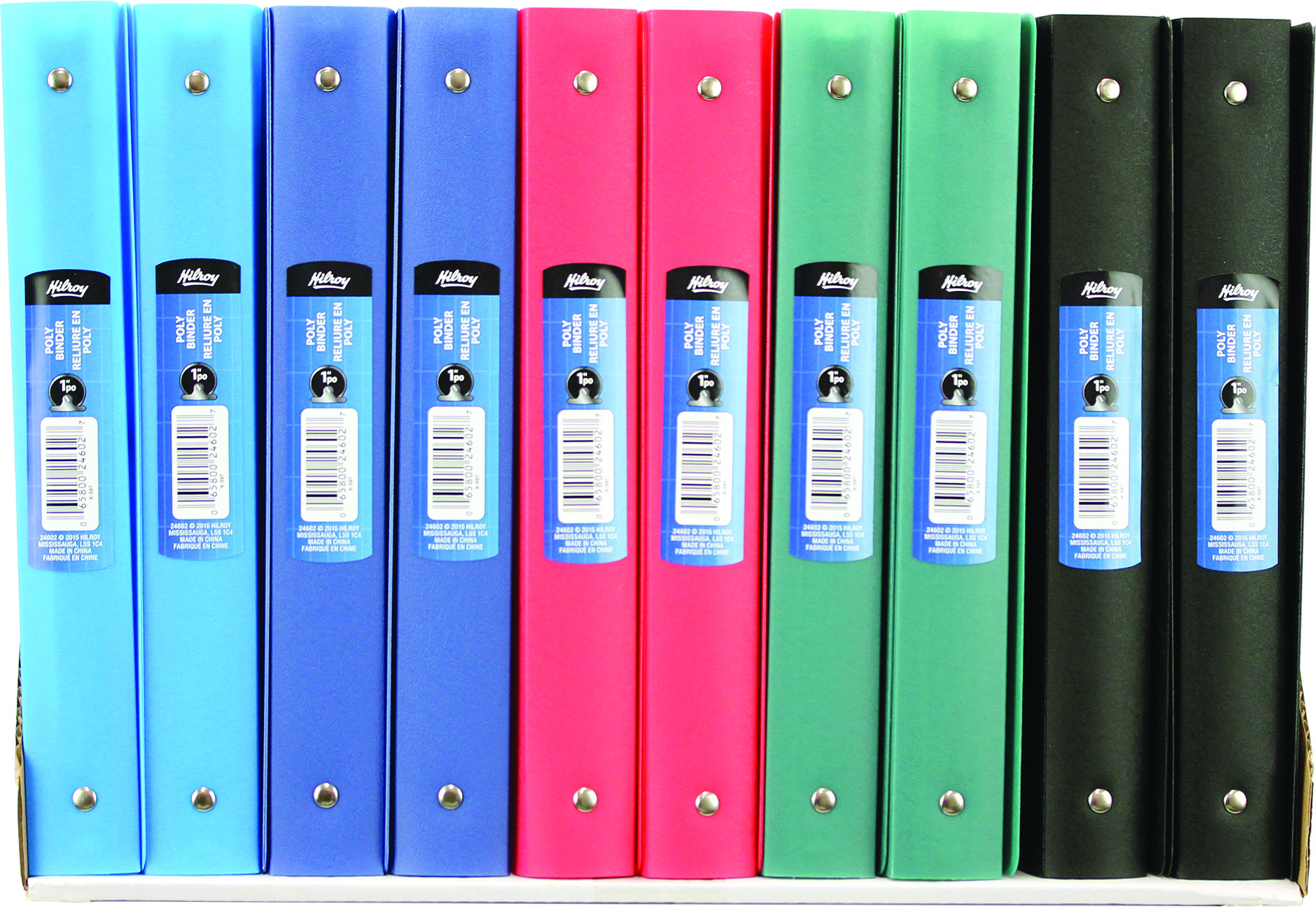 Hilroy 1 Inch Poly Binder, 11-1/2 X 10 Inches, Assorted Colours - ACCO ...