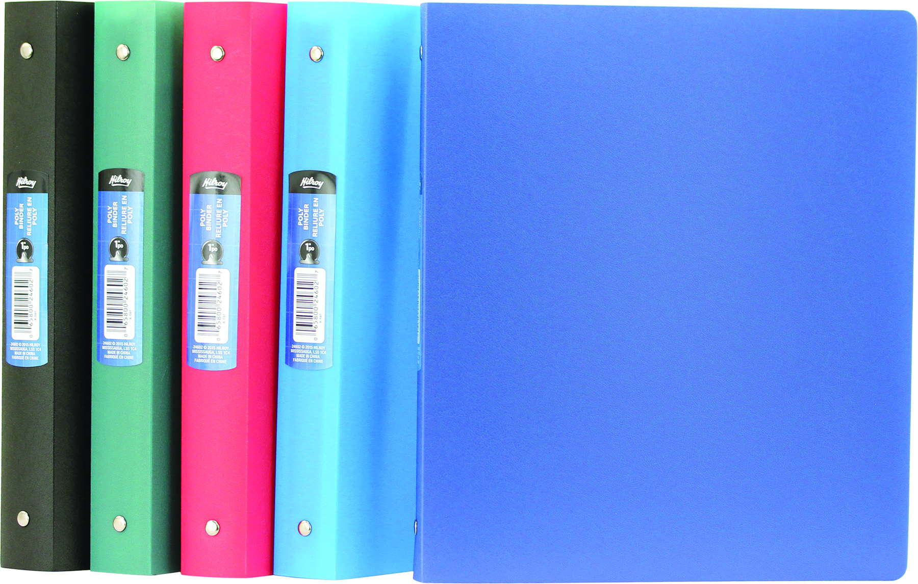 Hilroy 1 Inch Poly Binder, 11-1/2 X 10 Inches, Assorted Colours - ACCO ...