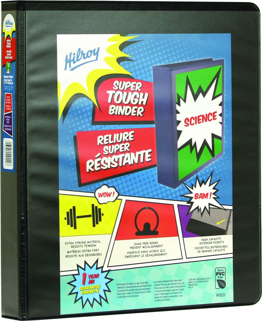 Hilroy Super Tough 1 Inch Binder, Size 1 x 10-11/64 x 11-39/64 Inches ...