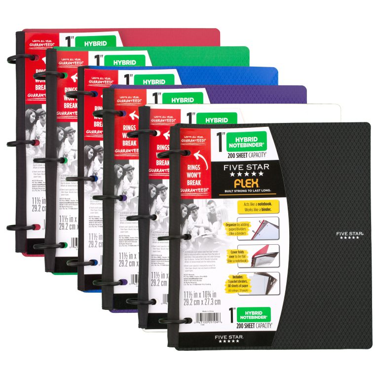 Five Star Flex Notebinder, 10.5 X 11 Inches, Includes 2 Notepockets, 2 ...