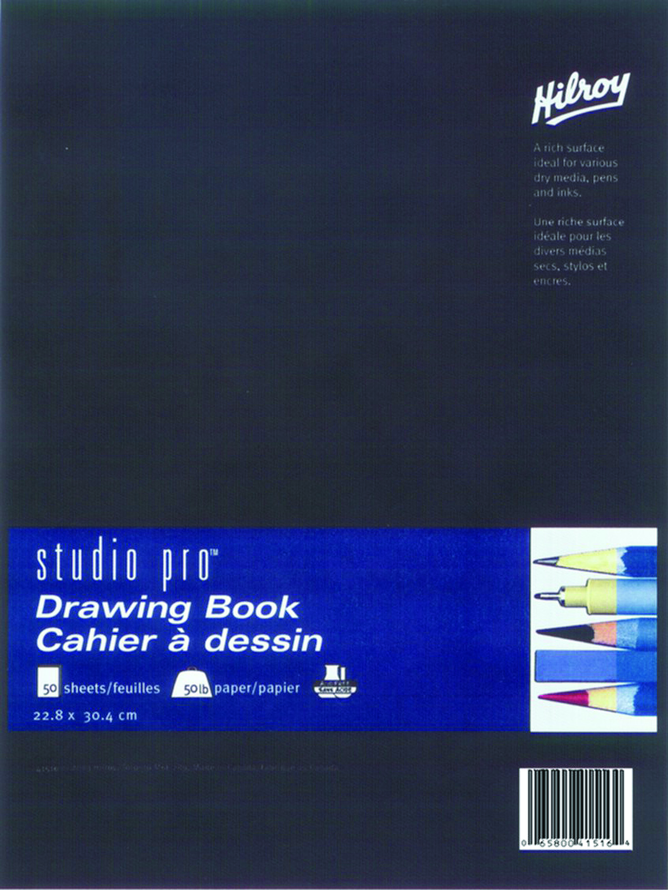 Studio Pro Drawing Book, 9 X 12 Inches, 50 Pound Acid Free Paper, 50 ...