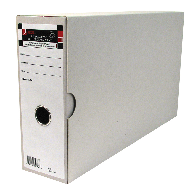 ACCO Binding Case #3 Legal Size 15~1/2" x 3~1/2" x 9~1/4" - ACCO Canada
