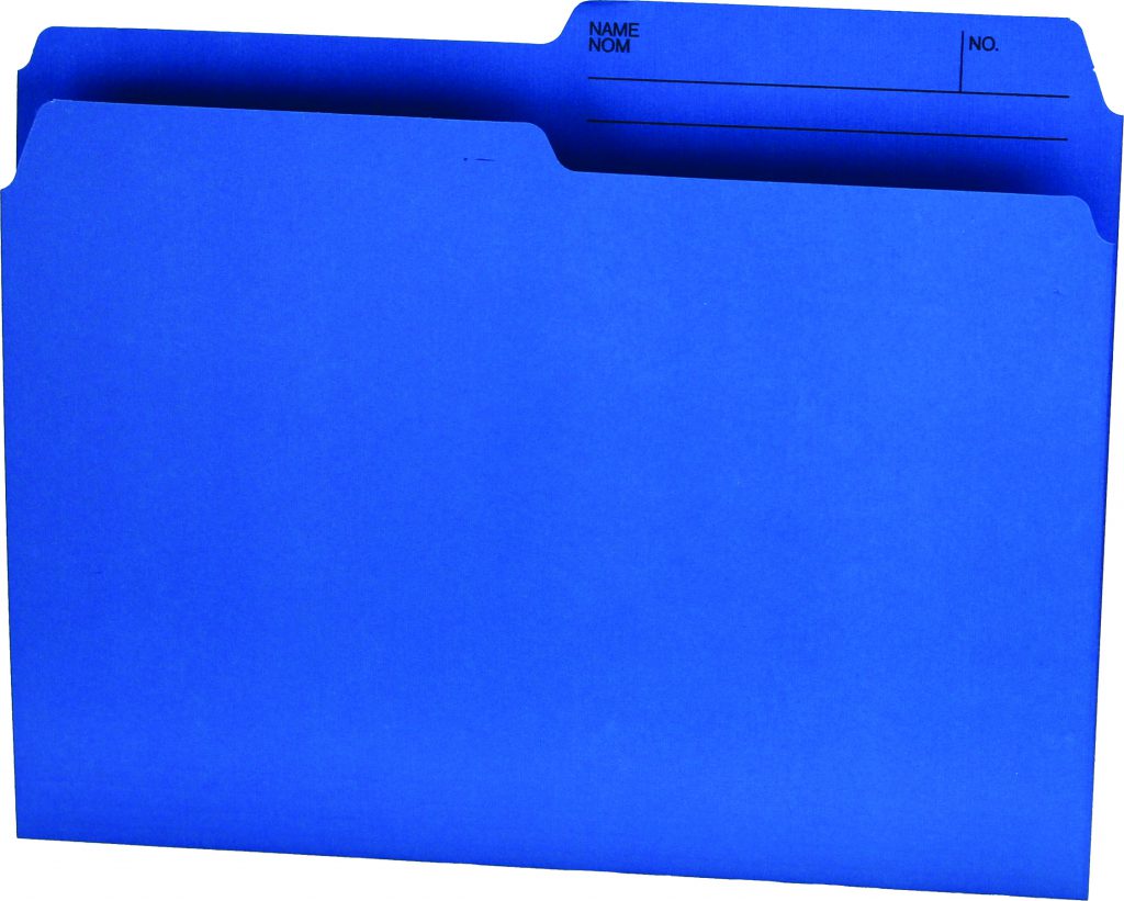 Hilroy Letter Size File Folders, 9x11-3/4-Inch, 100 per Box, Blue ...