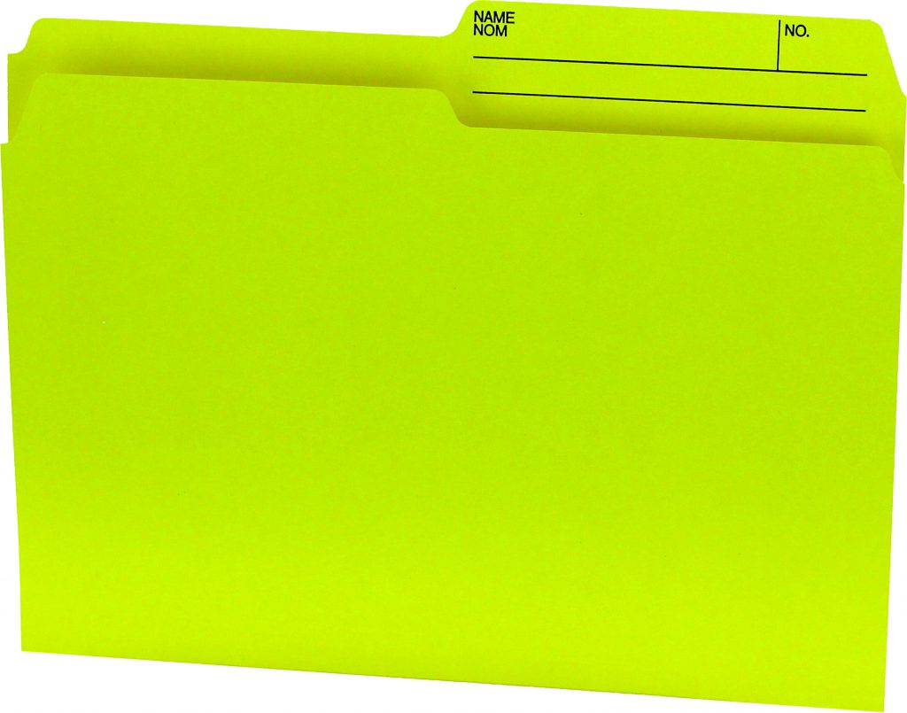 Hilroy Colored File Folders, Letter Size, 10.5 Point, Half Cut ...