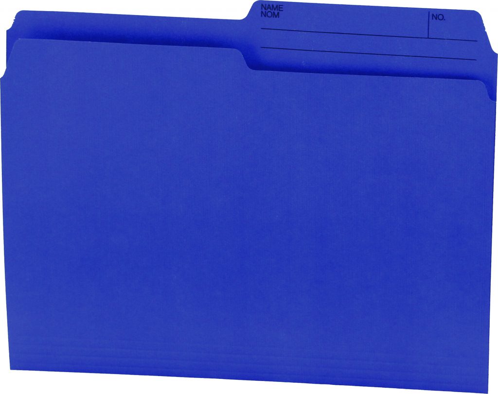 Hilroy Colored File Folders, Letter Size, 10.5 Point, Half Cut ...