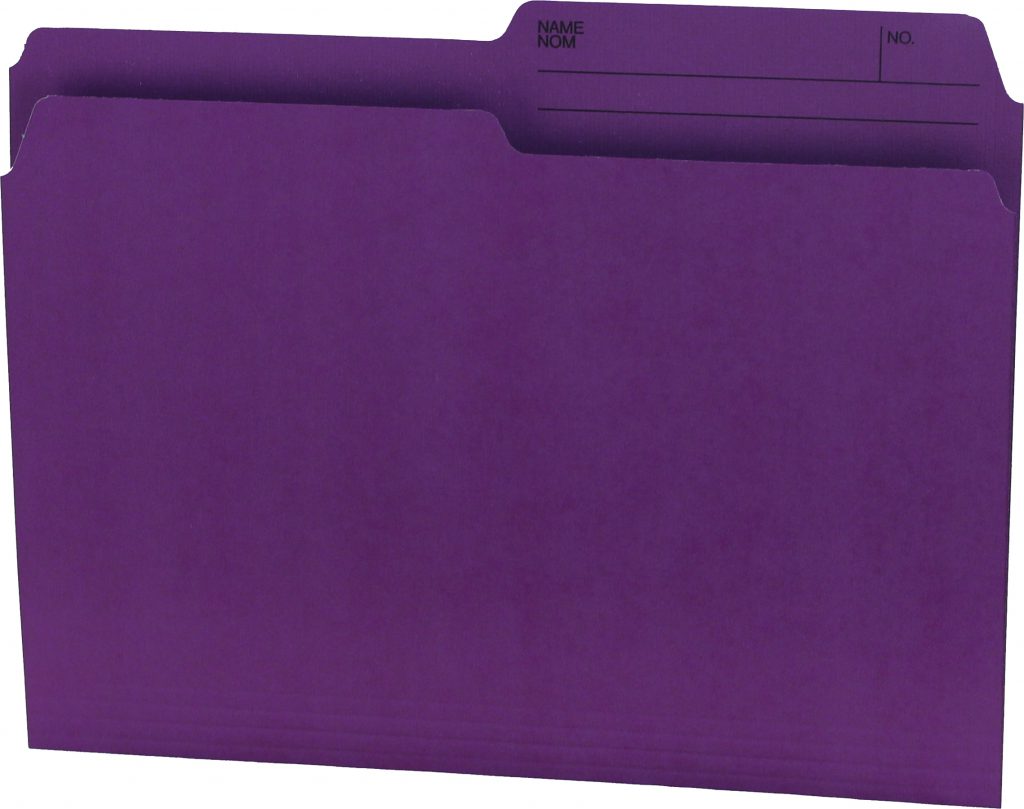 Hilroy Colored File Folders, Letter Size, 10.5 Point, Half Cut ...