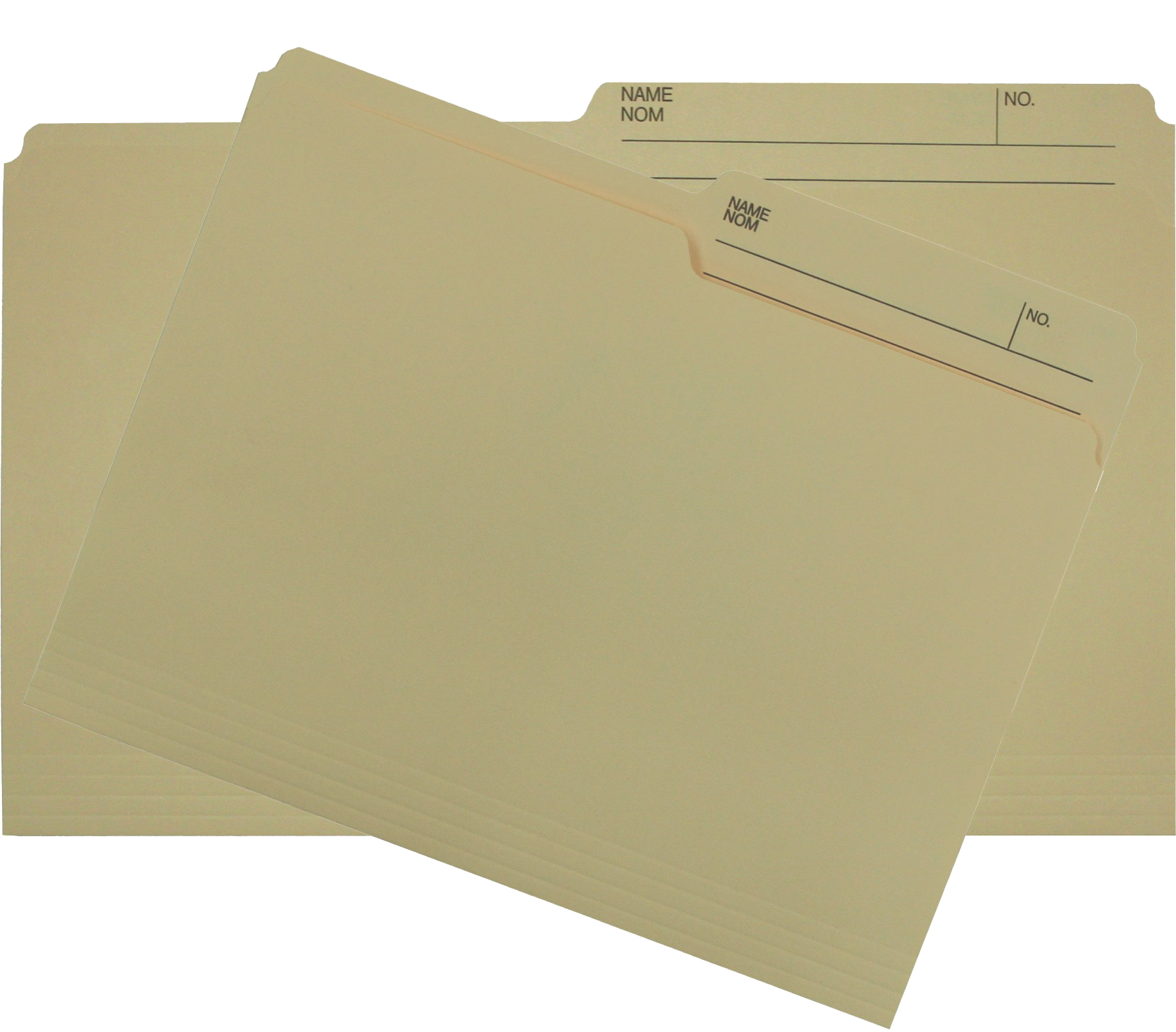 Hilroy Recycled File Folders, Letter Size, 9.5 Point, Half Cut ...