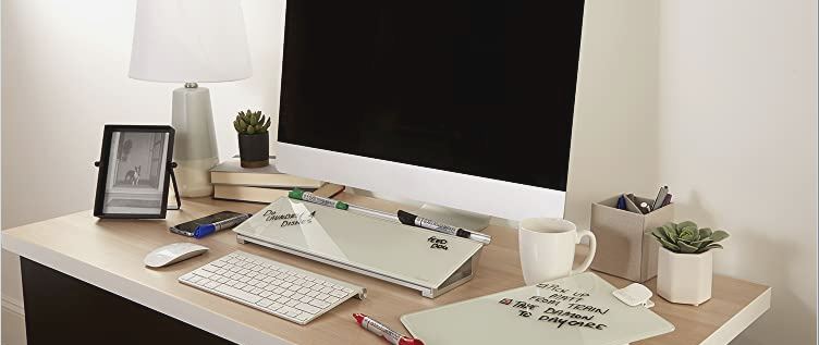 Quartet® Desktop Glass™ Dry-Erase Pad, 18" x 6", White - ACCO Canada