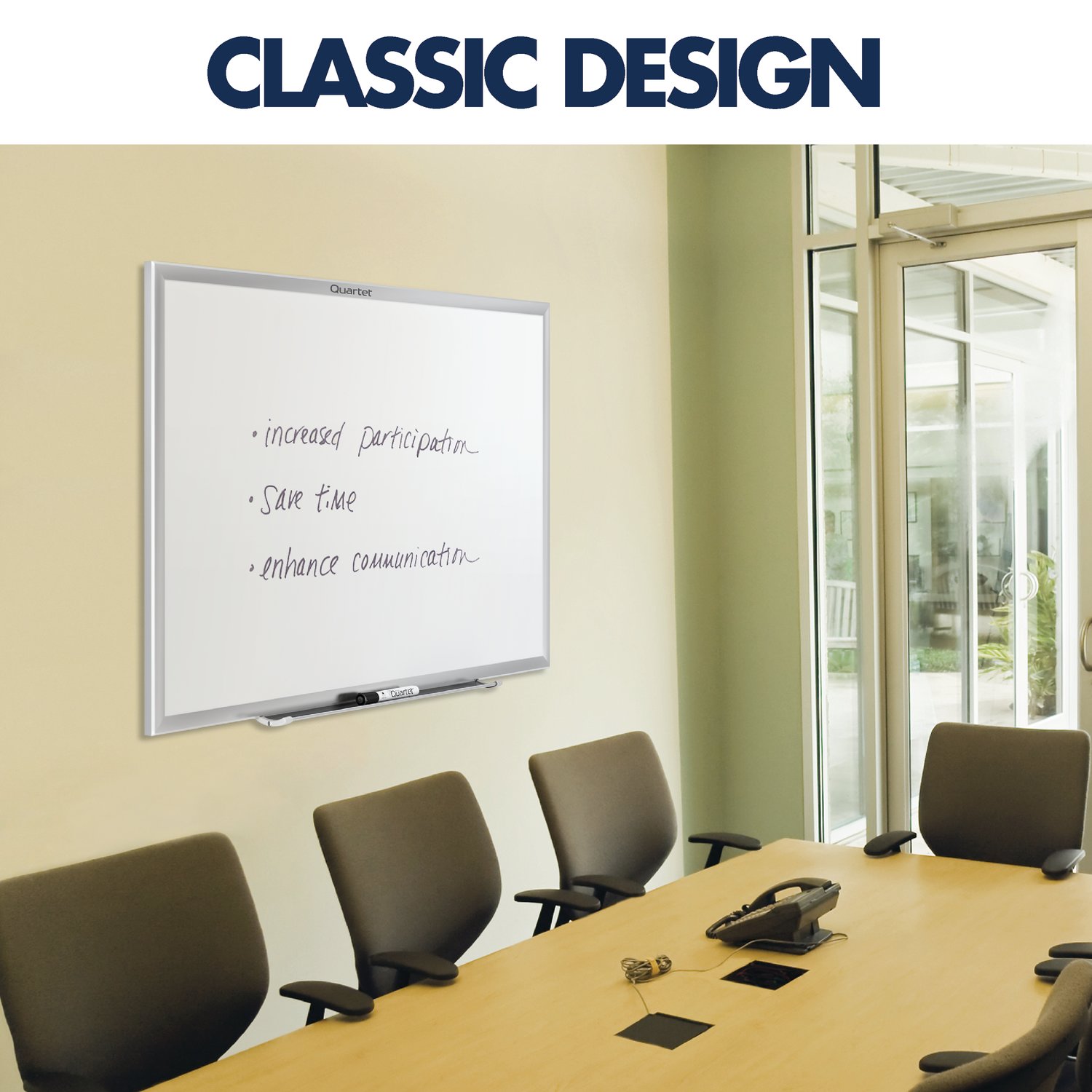 Quartet® Standard Melamine Board, Aluminum Frame, 4' x 3' - ACCO Canada