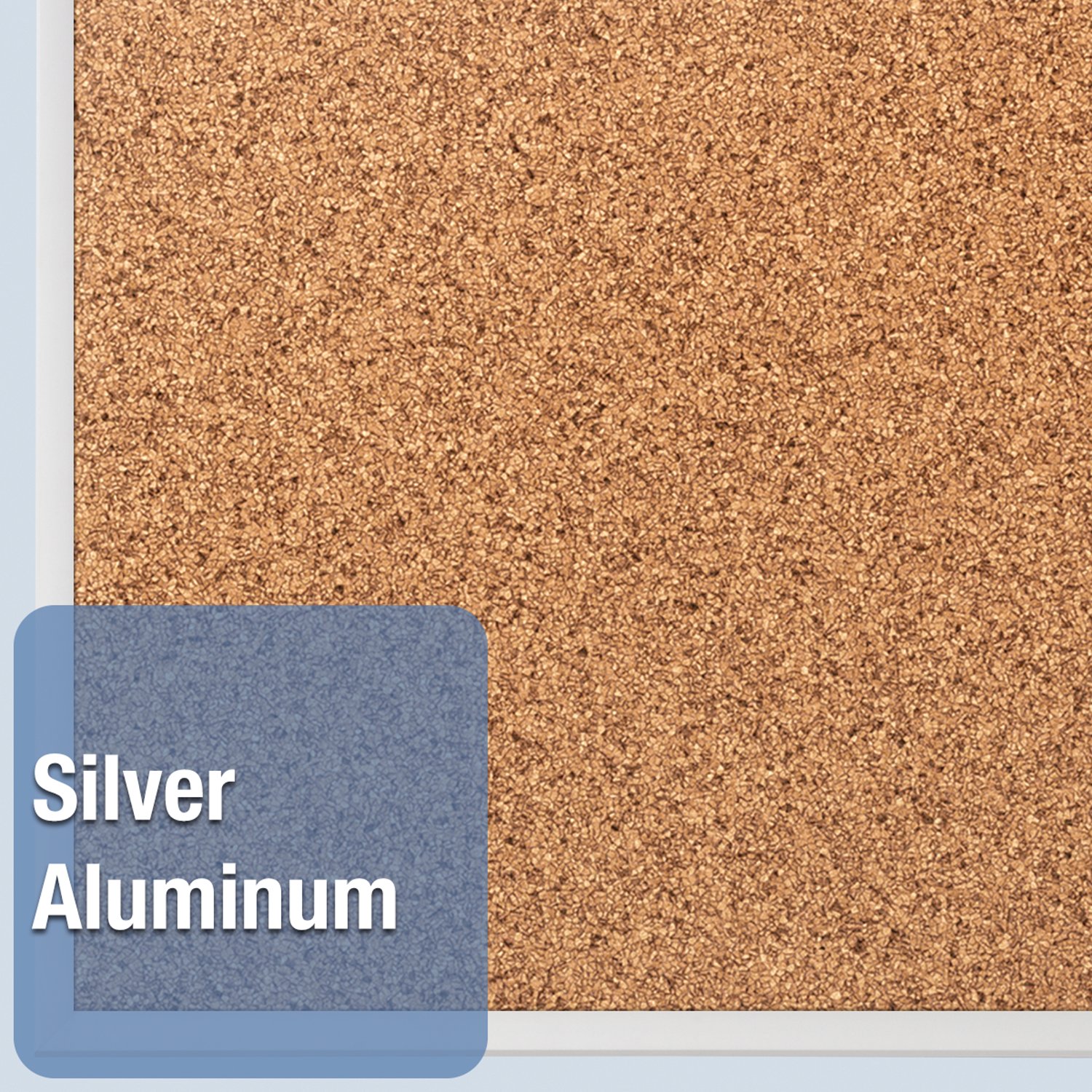 Quartet® Standard Cork Bulletin Board, Aluminum Frame, 4' x 3' - ACCO ...