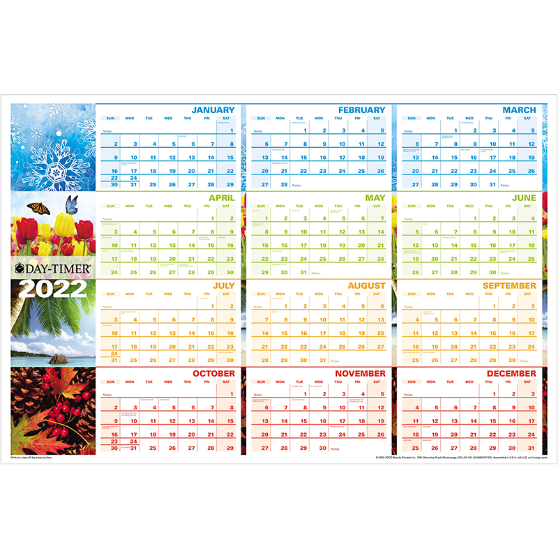 DAY-TIMER® Reversible Flex Planners - Dated, Seasonal Bilingual ...