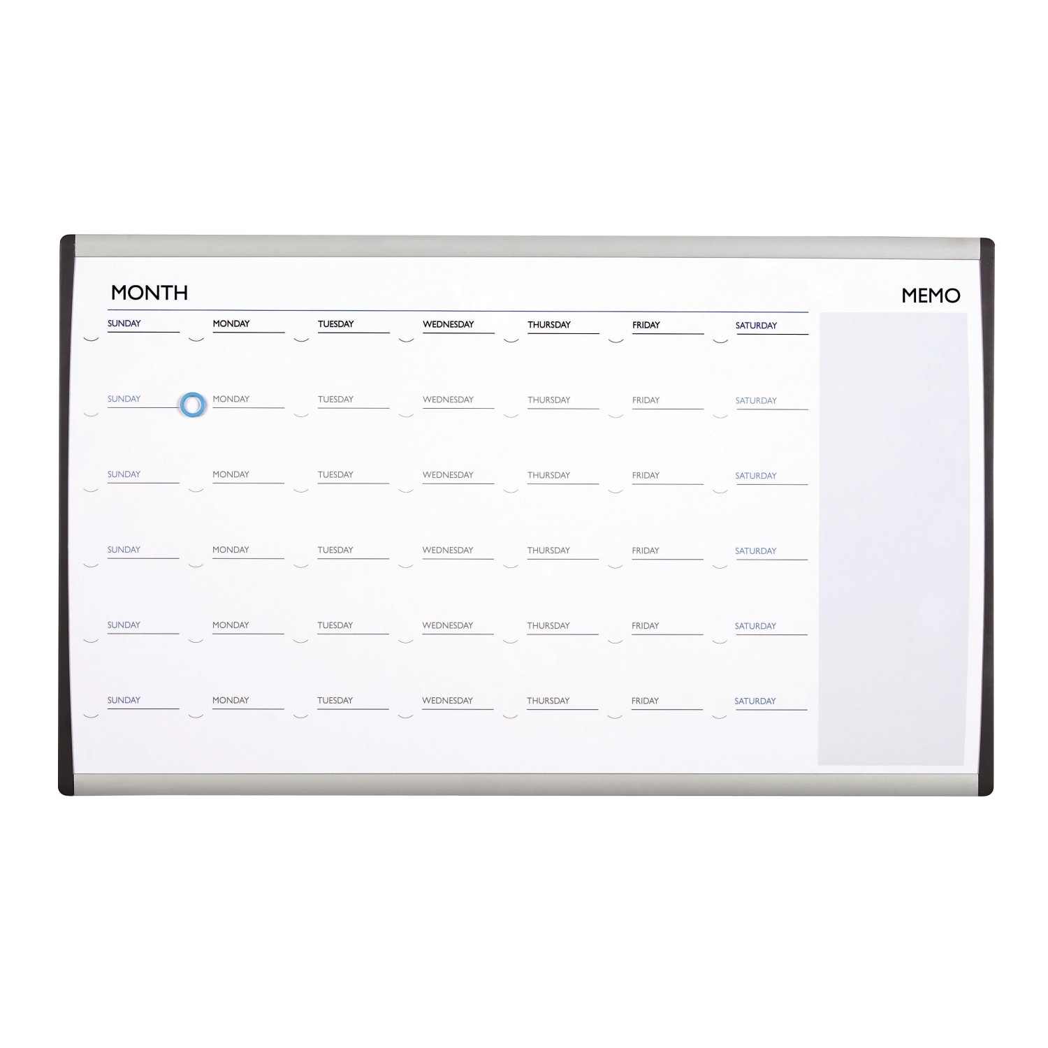 Arc™ Cubicle Dry-Erase Monthly Calendar, 18" x 30" - ACCO Canada
