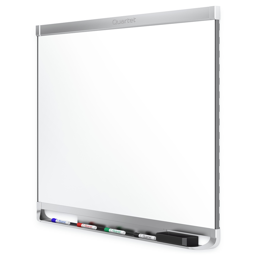 Quartet® Prestige® 2 Porcelain Magnetic Whiteboard, Aluminum Finish ...