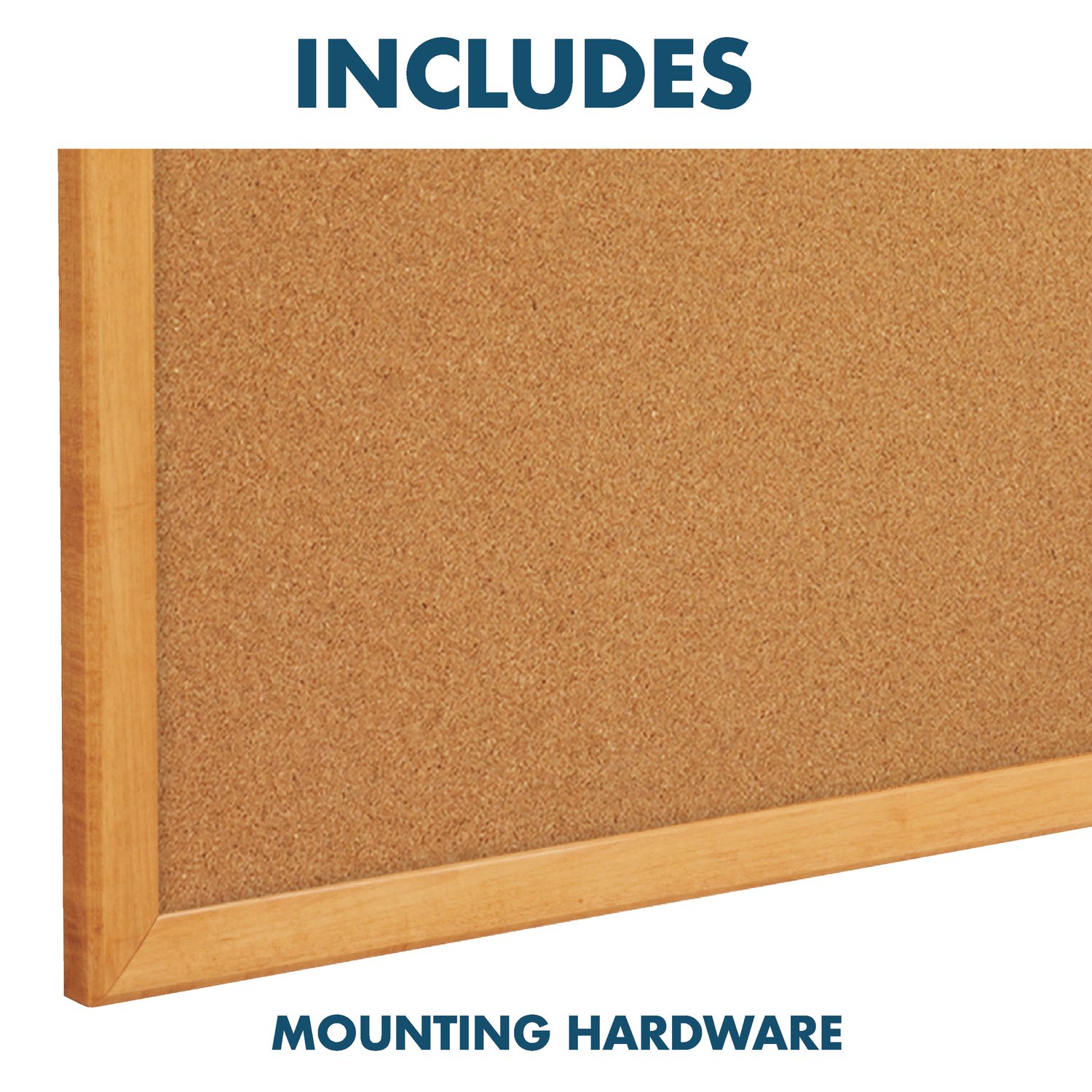 Standard Combination Board, Oak Finish Frame with Natural Cork/Dry ...