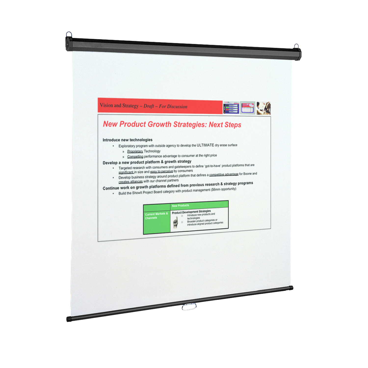 Quartet® Wall Projection Screen, 84" x 84" - ACCO Canada
