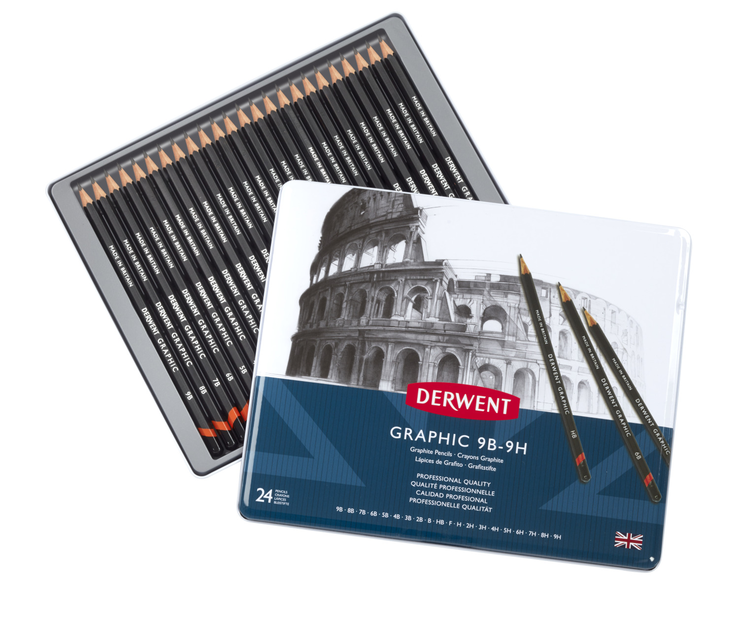 Derwent Graphic Pencils 24ct. Tin - ACCO Canada