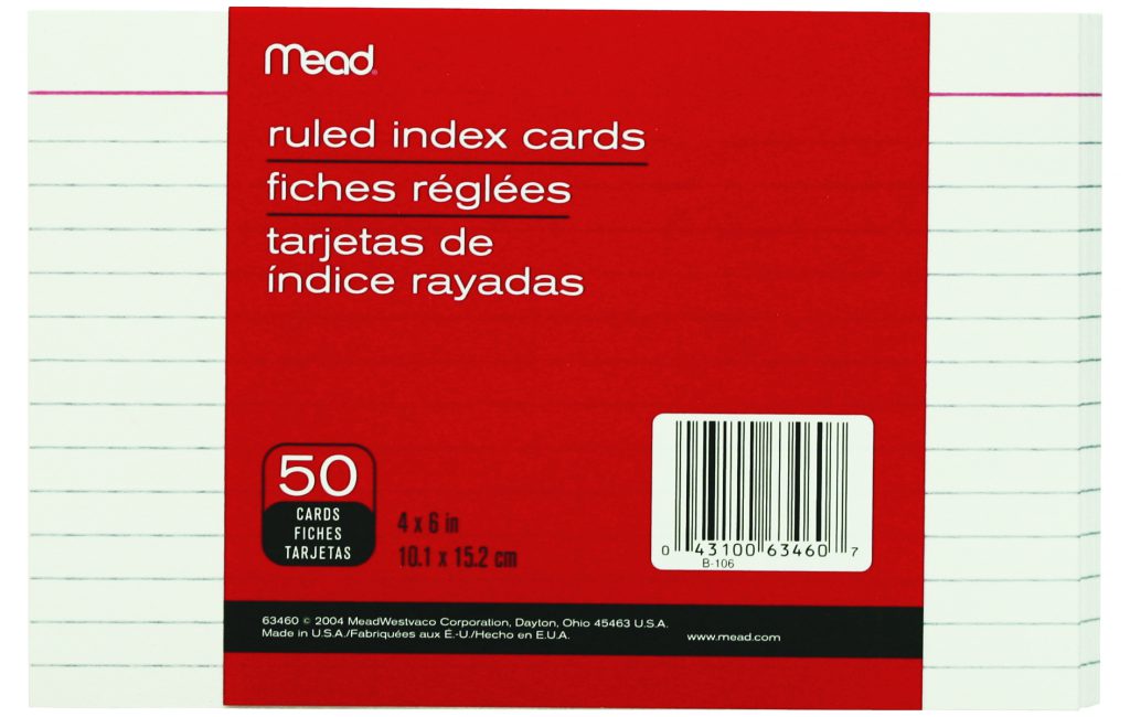 MEAD® INDEX CARDS - ACCO Canada