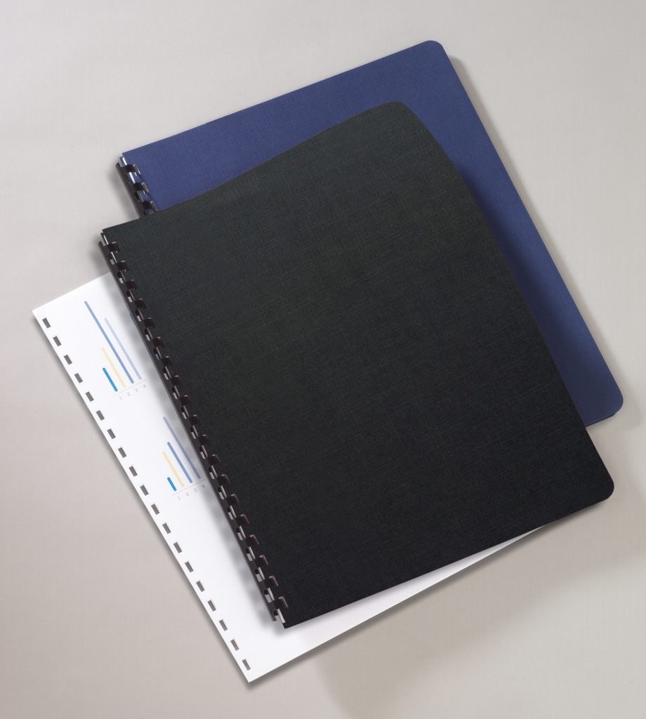 Linen Weave® Standard Presentation Covers Navy 200 pieces - ACCO Canada