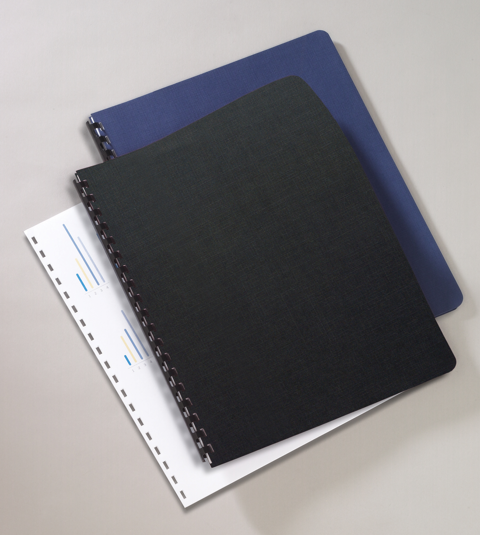 Linen Weave® Standard Presentation Covers Navy 200 pieces - ACCO Canada