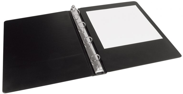 Heavy Duty Legal Size Binders Black, 175 Sheet Capacity, 1" Ring Size ...