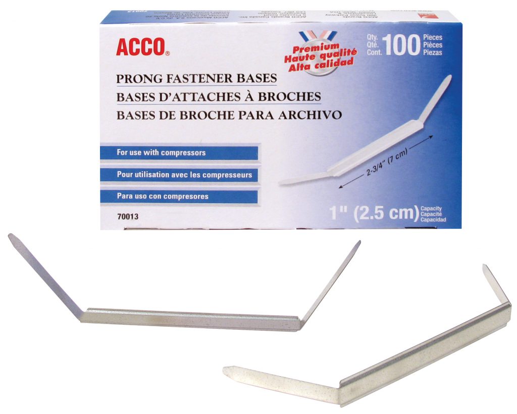 Premium Prong Paper Fasteners Style 12B – 2-3/4 Center, 1" Prong ...