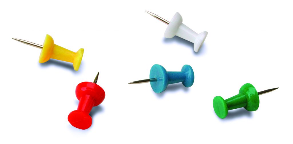Push Pins Assorted Colours - ACCO Canada