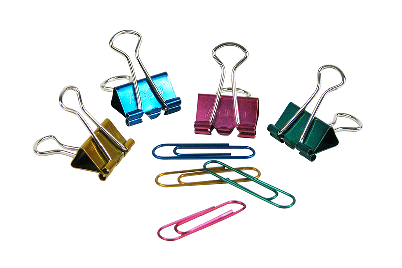 ACCO® Clips To Go!™ Assorted - Green, Pink, Gold, Blue - ACCO Canada