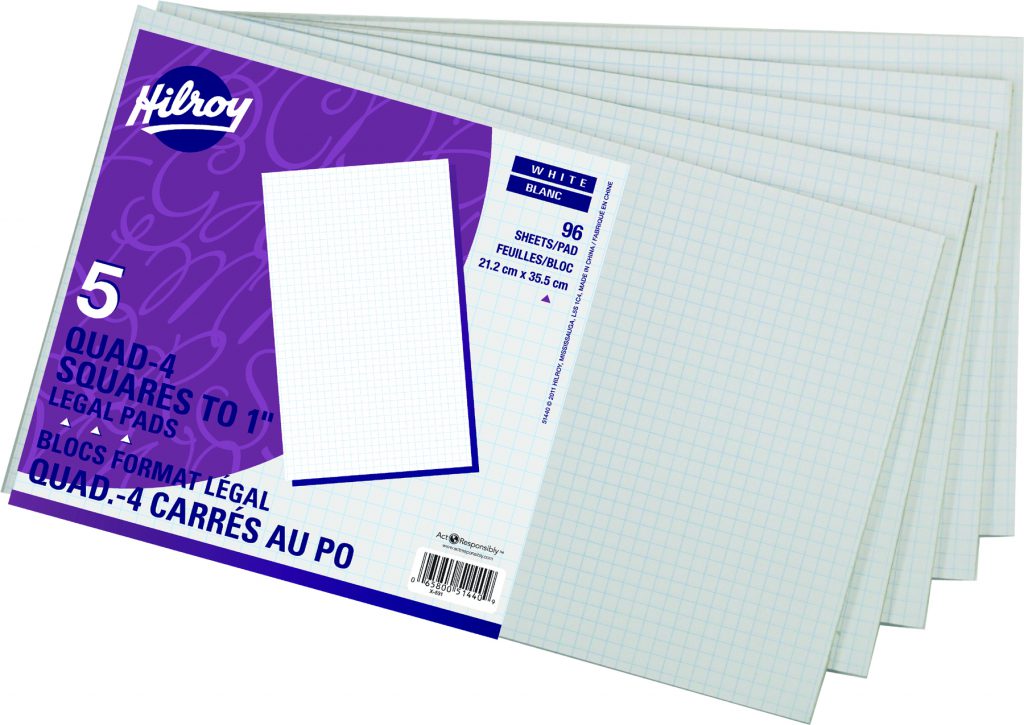 Hilroy Figuring Pads - Graph Ruling - ACCO Canada