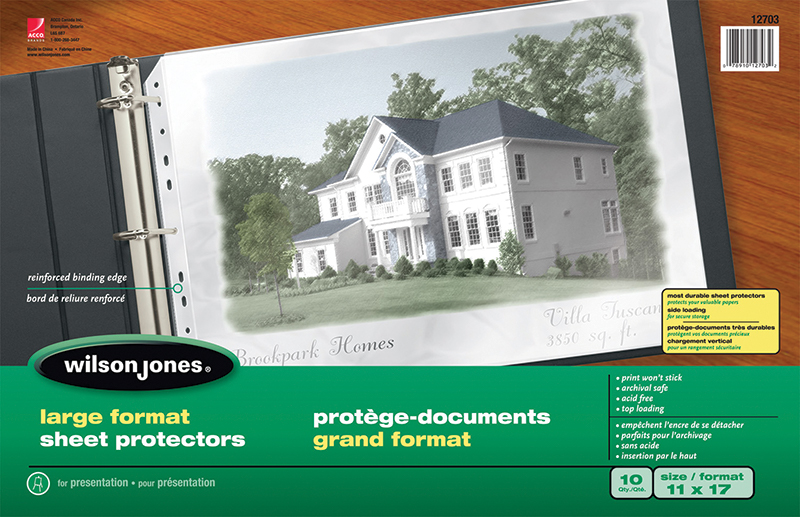 Large Format Sheet Protectors 10/pack - ACCO Canada
