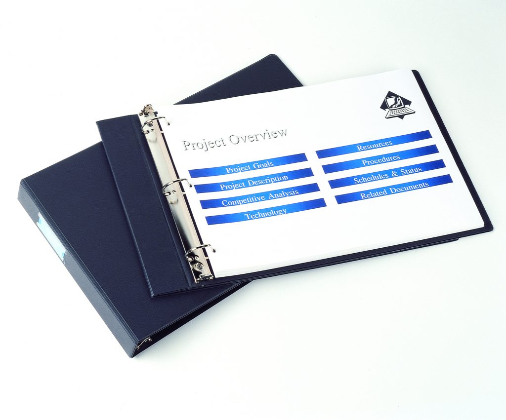 Heavy Duty Large Format D-Ring Binders Black, 350 Sheet Capacity, 1-1/2 ...