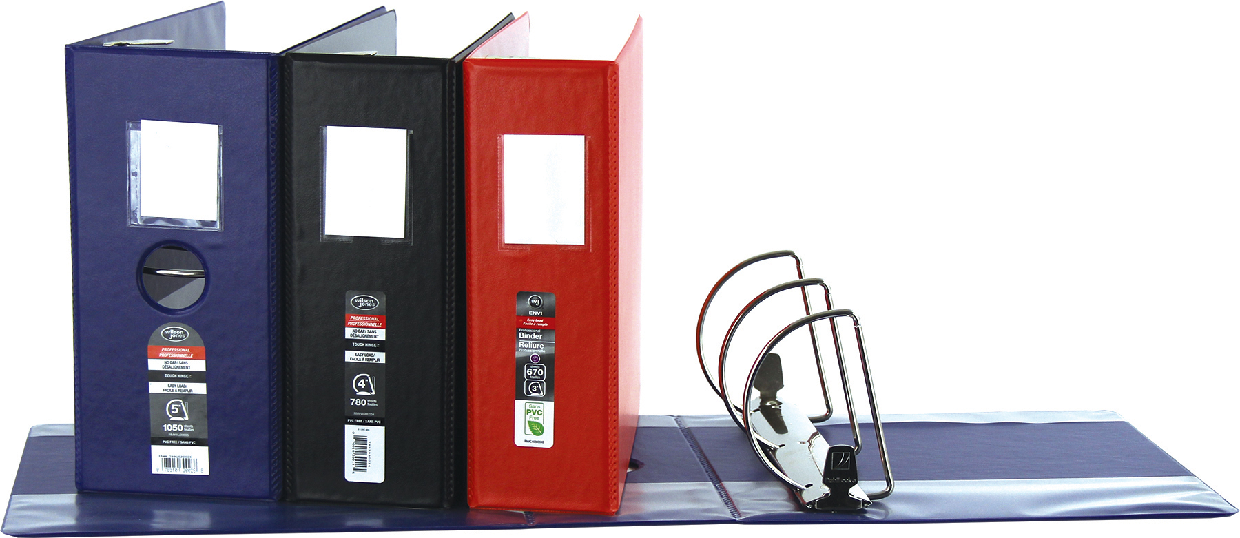 Professional Wilson Jones® ENVI Easy Load DublLock™ D-Ring Blue, 5 ...