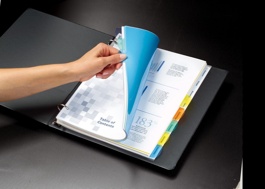 View-Tab® Transparent Dividers Poly, 8 Tab Colour - ACCO Canada
