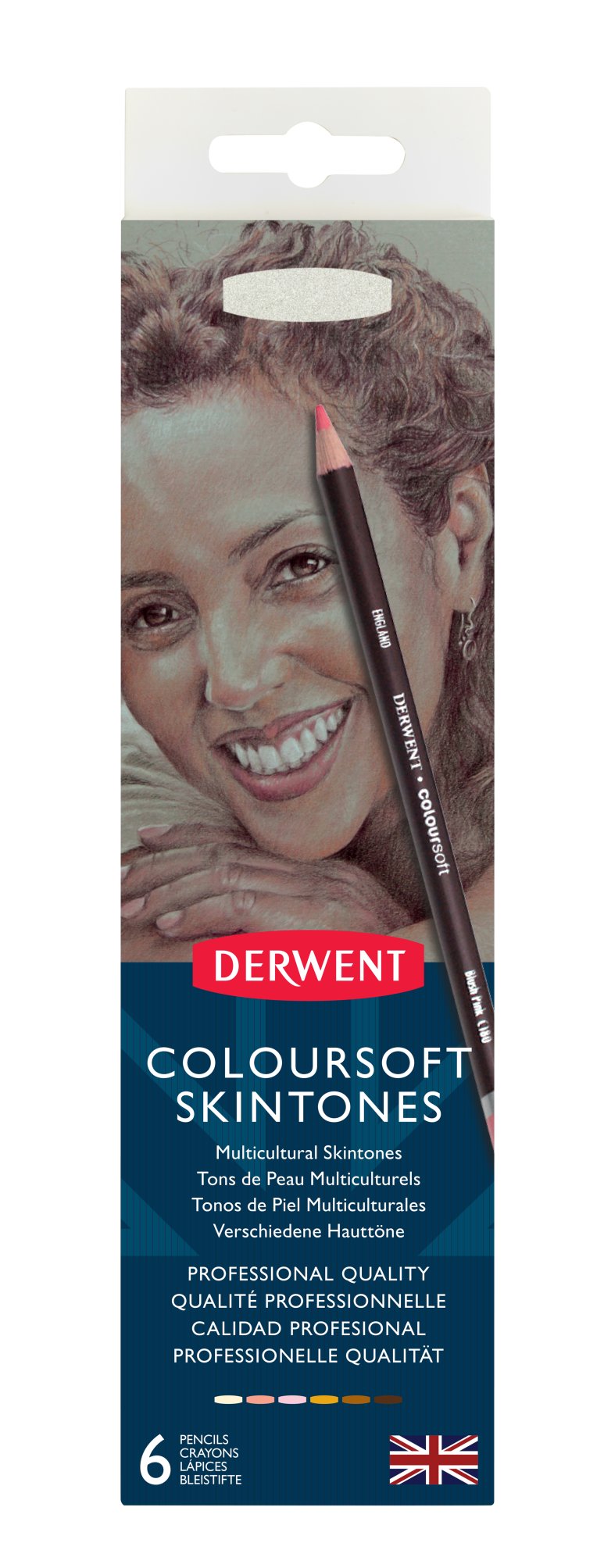 Derwent Coloursoft Skintones 6ct. Tin - ACCO Canada