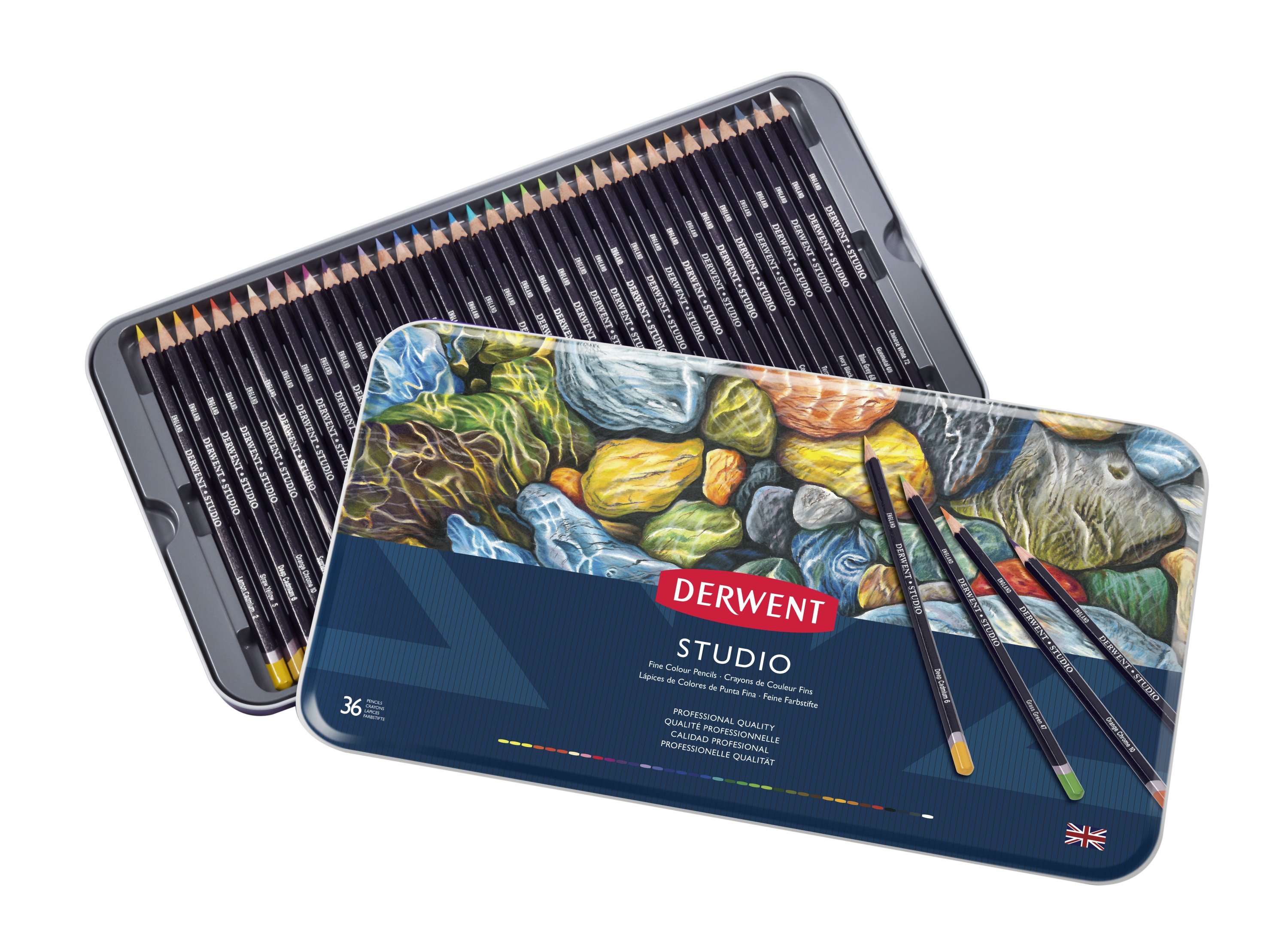Derwent Studio Pencils 36ct Tin - ACCO Canada