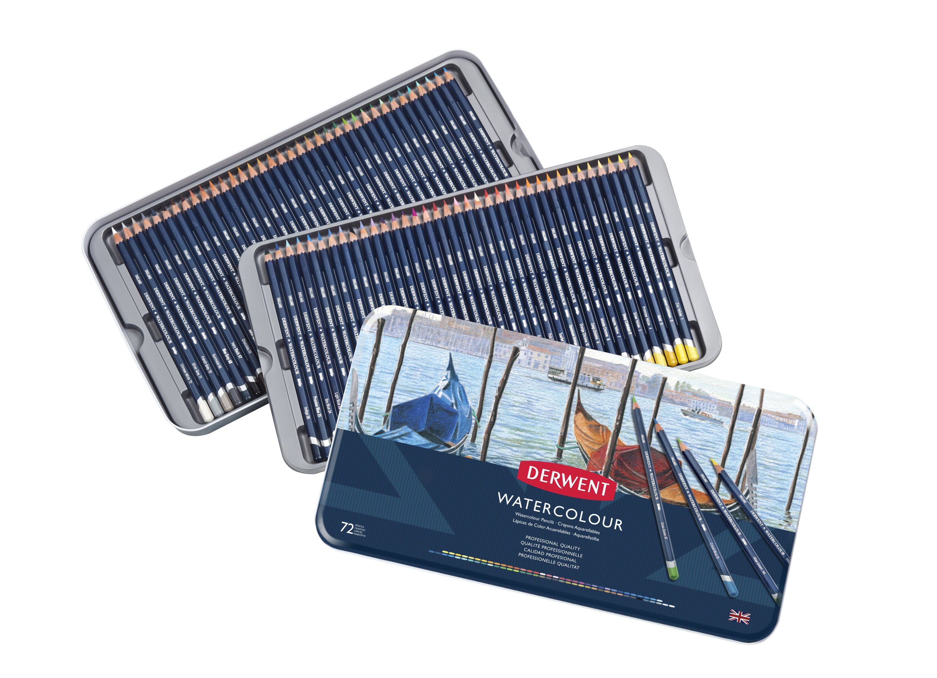 Derwent Watercolour Pencil 72ct Tin - ACCO Canada