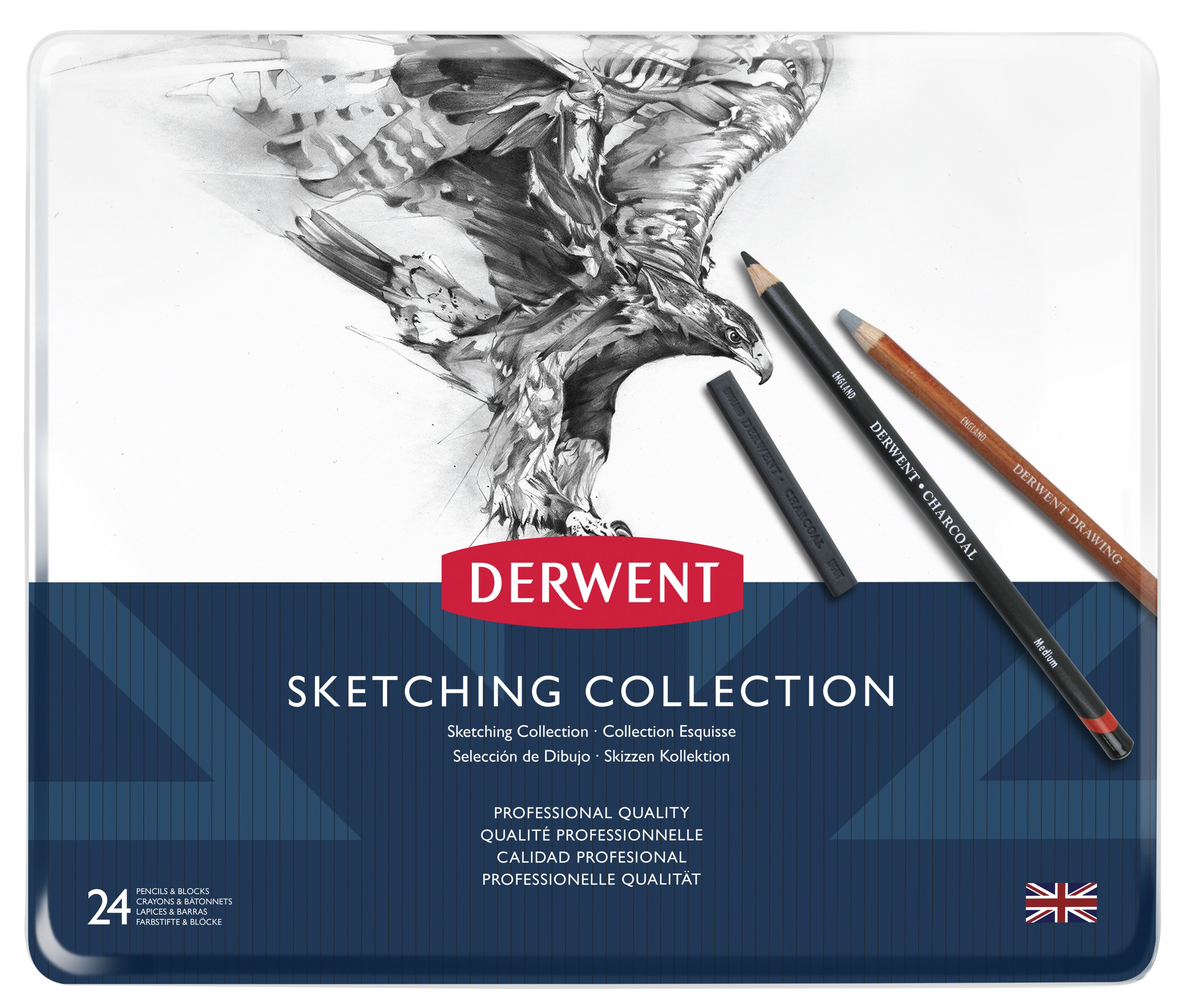 Derwent Sketching Collection 24ct. Tin - ACCO Canada
