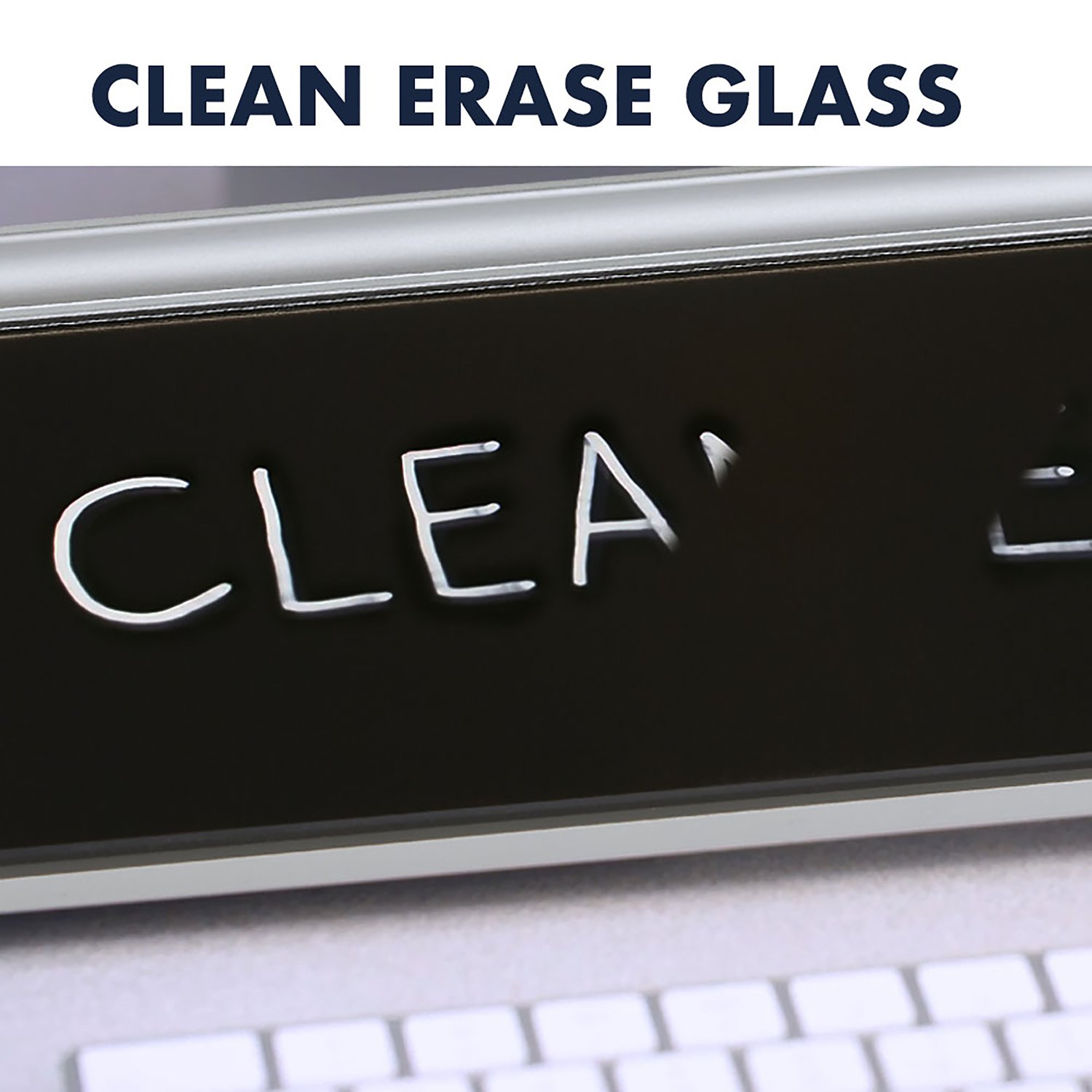 Quartet® Desktop Glass™ Dry-Erase Pad, 18" x 6", Black - ACCO Canada